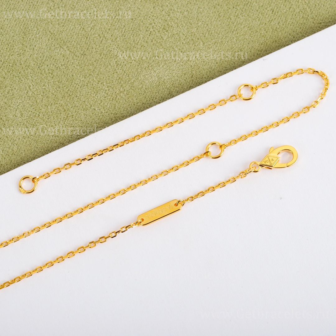 Réplique Van Cleef Arpels Magic Alhambra Long Collier 1 Motif Or Jaune ...