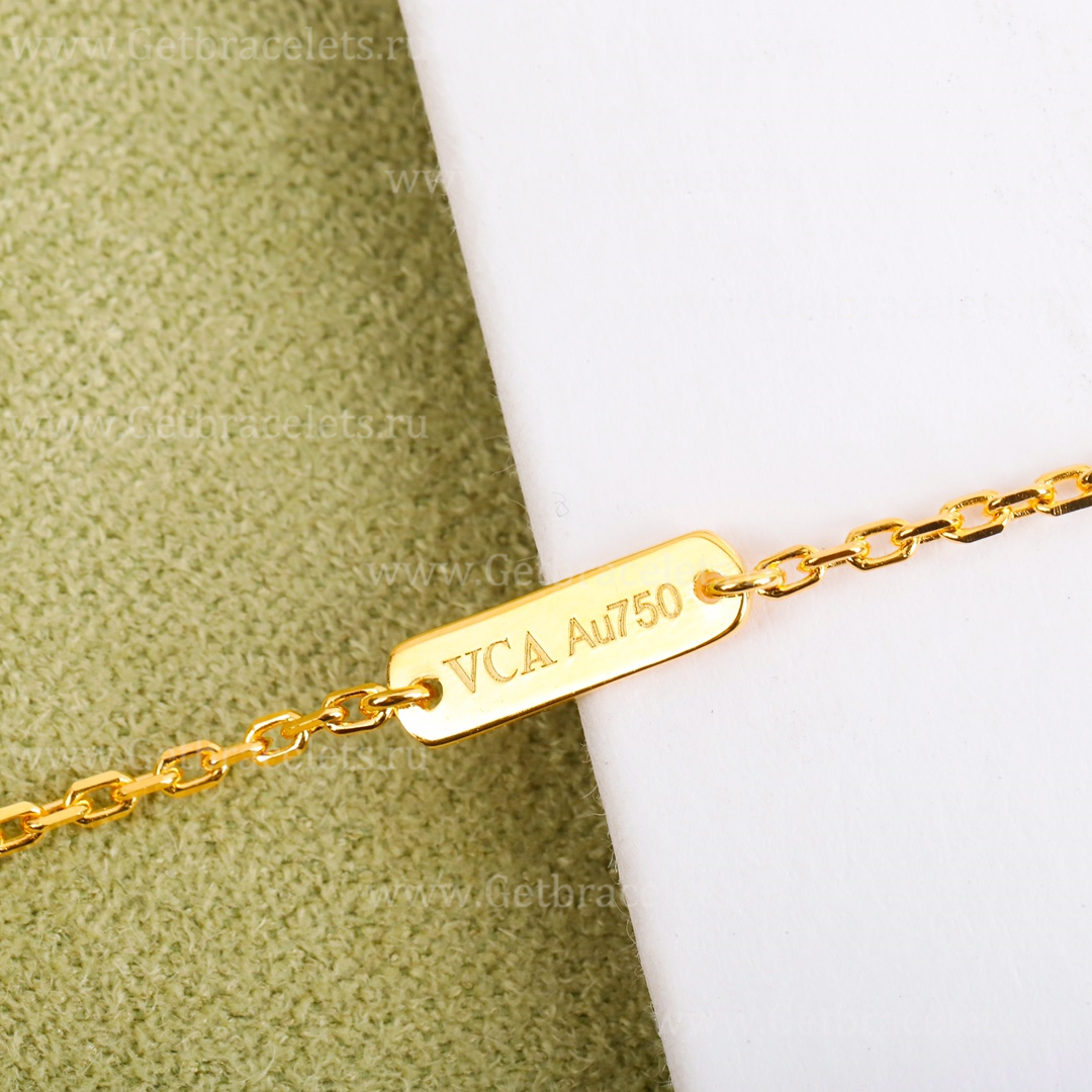 Réplique Van Cleef Arpels Magic Alhambra Long Collier 1 Motif Or Jaune ...
